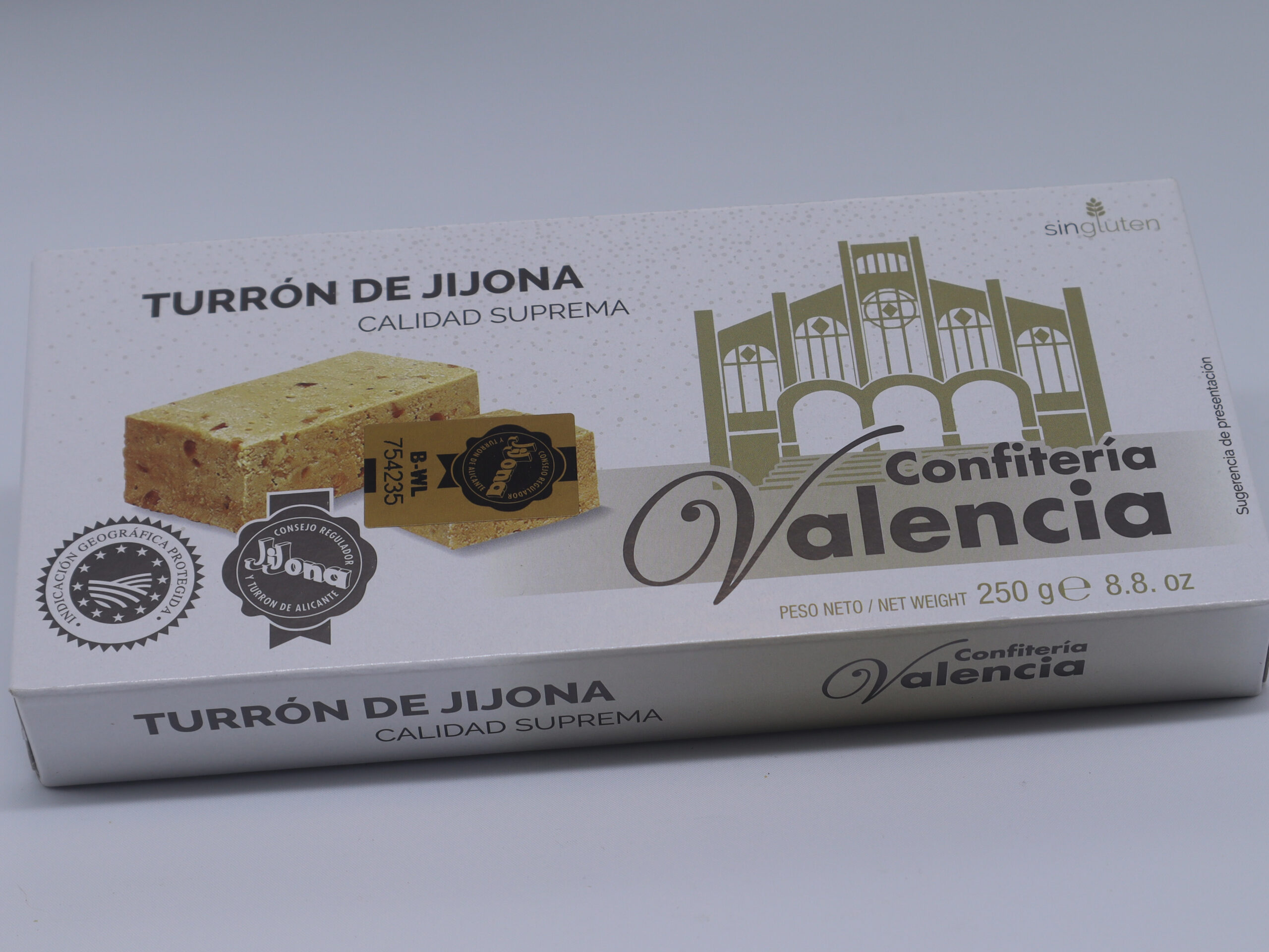 Turrón de Jijona 250gr - Confitería Valencia